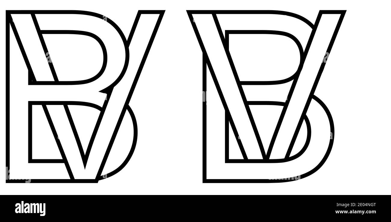 Lettre vb logo Banque de photographies et d’images à haute résolution ...