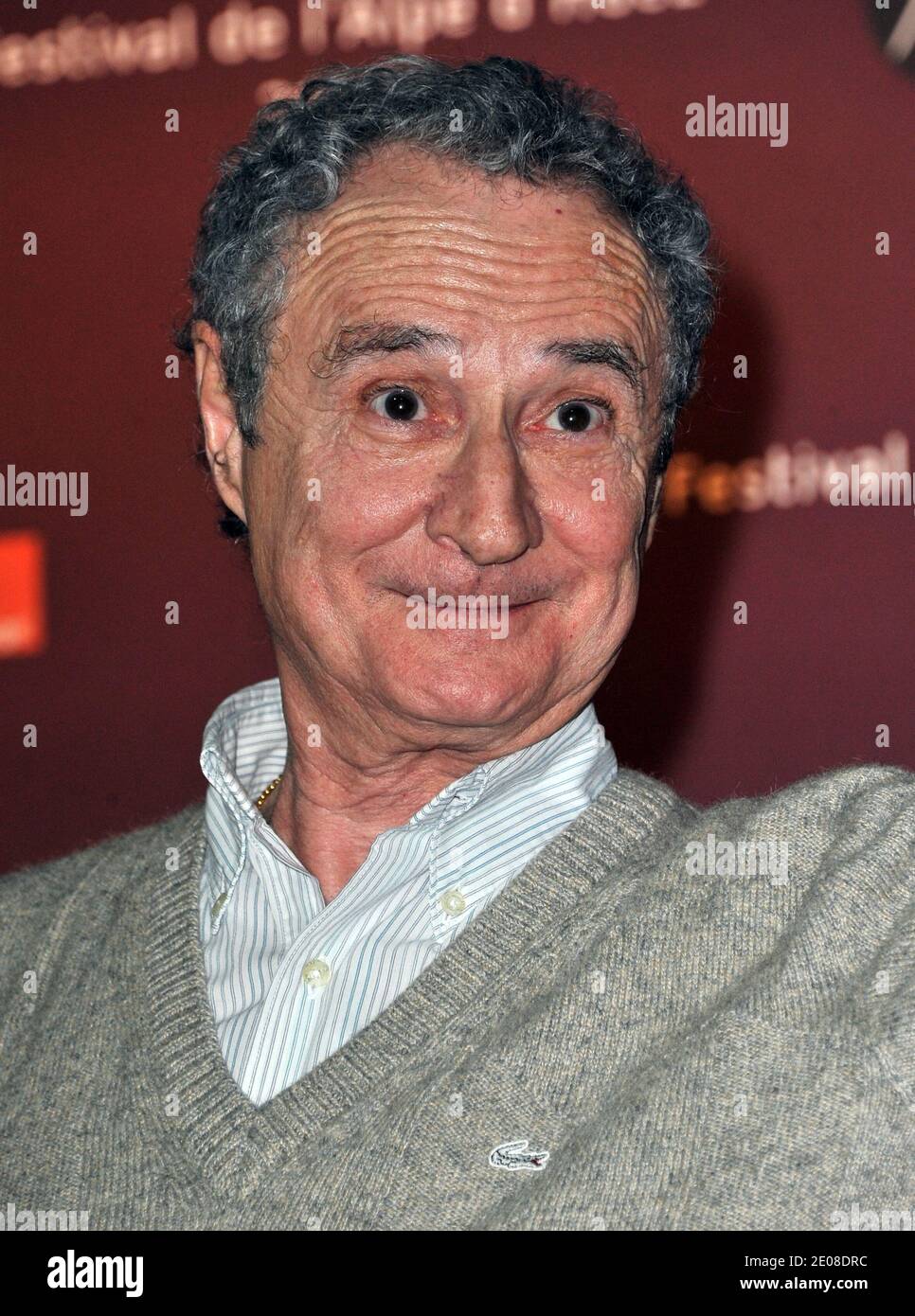 Daniel Prevost pose lors du 15e Festival de comédie de l'Alpe d'Huez ...