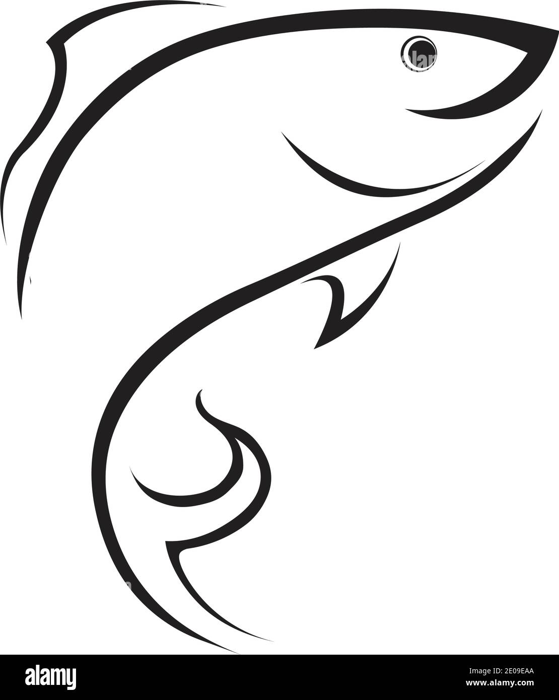 Modèle de logo poisson icône vecteur illustration design Image ...