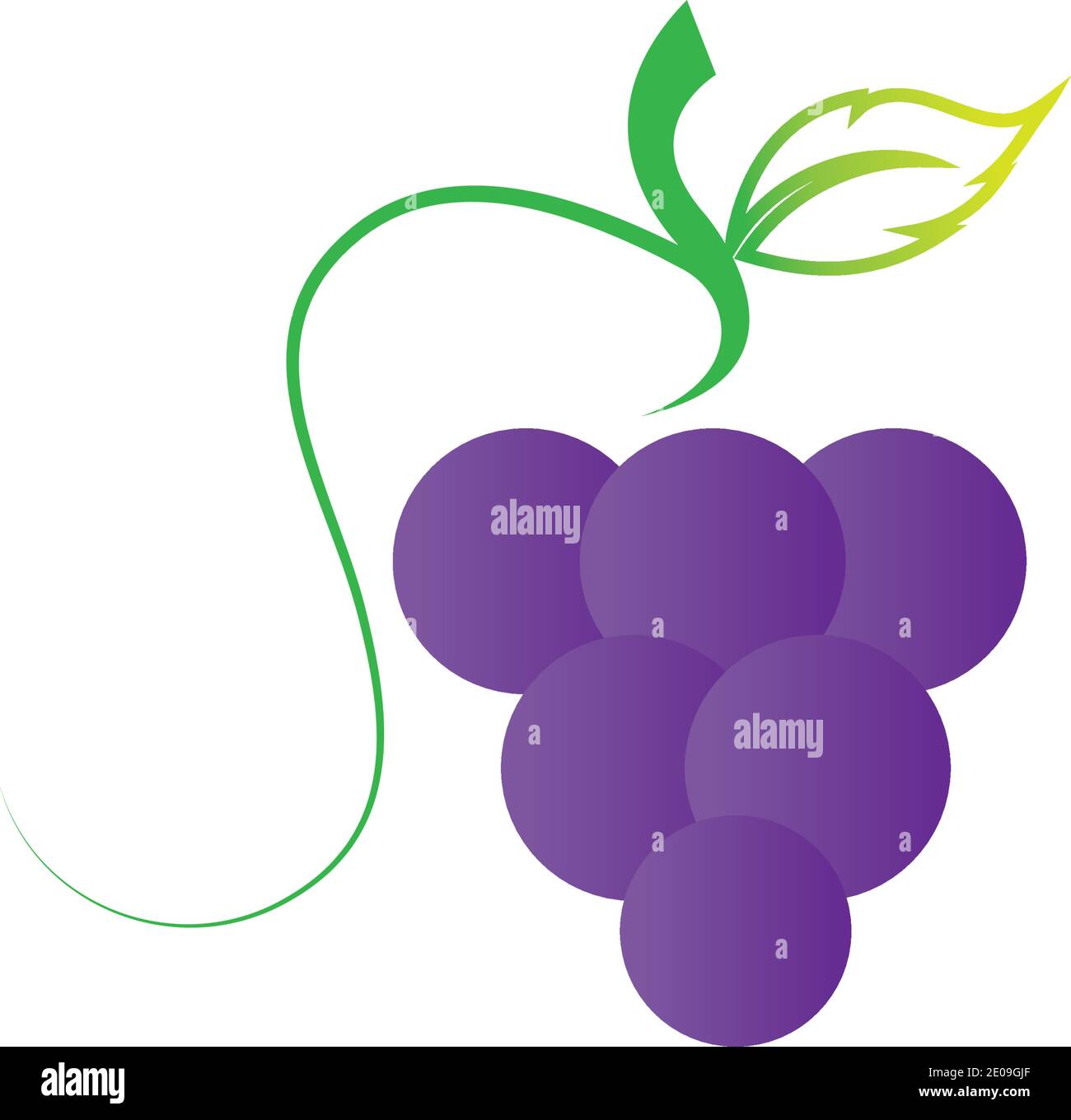 Modèle de dessin d'illustration vectorielle ICON Grapes Image ...