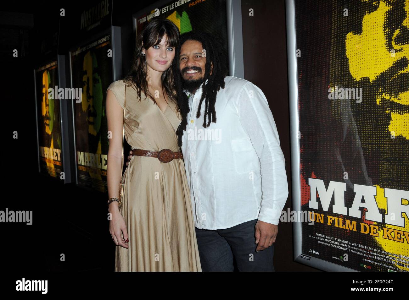 Rohan Marley et sa petite amie Isabeli Fontana assistaient à la ...