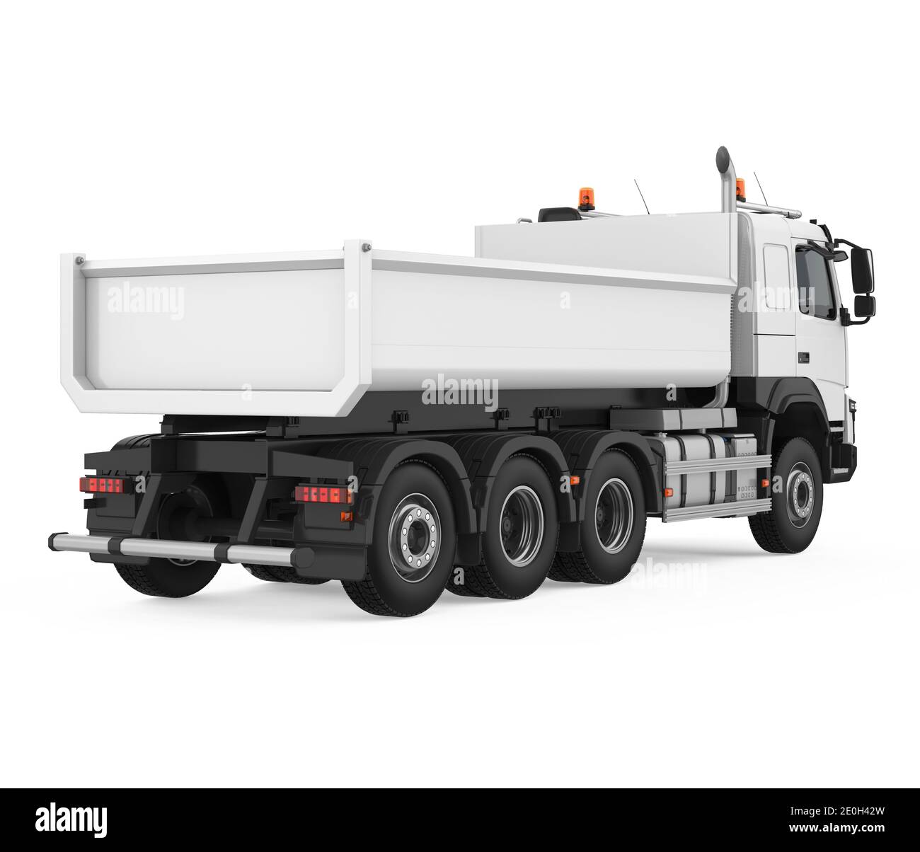Camion benne basculante isolée Photo Stock - Alamy