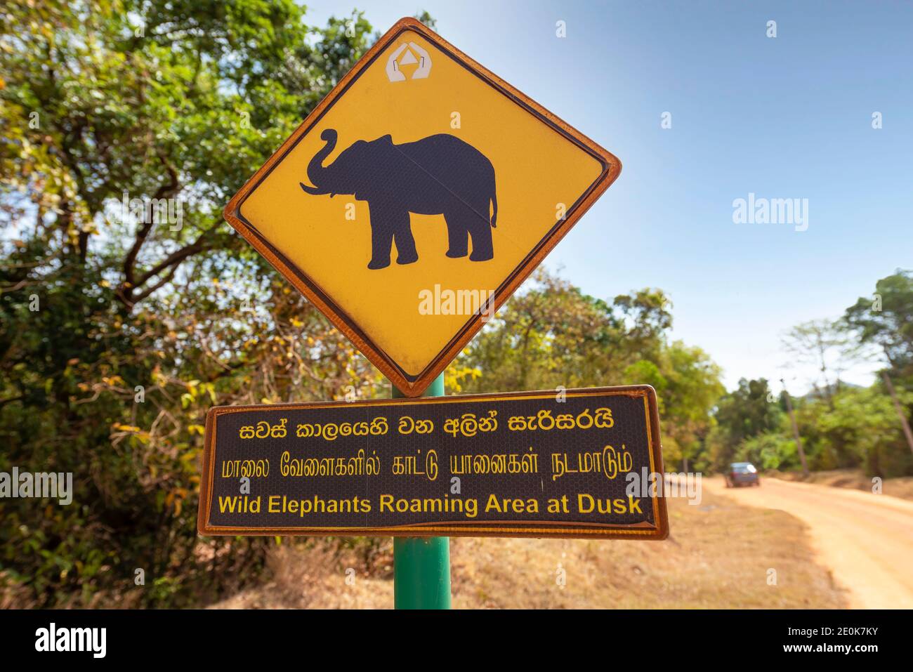 Panneau de signalisation animal danger Banque de photographies et d ...