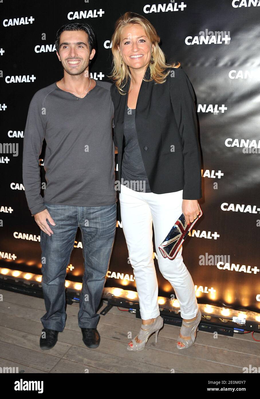 Astrid Bard arrive au Canal plus Party pour présenter les programmes de ...