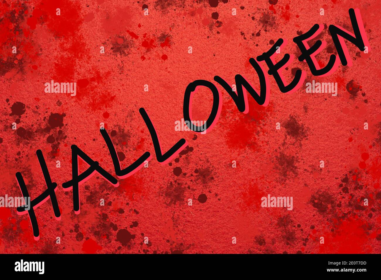 Lettre rouge halloween Banque de photographies et d’images à haute ...
