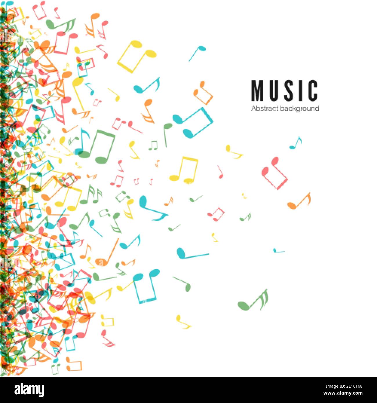 Music notes background Banque de photographies et d’images à haute ...