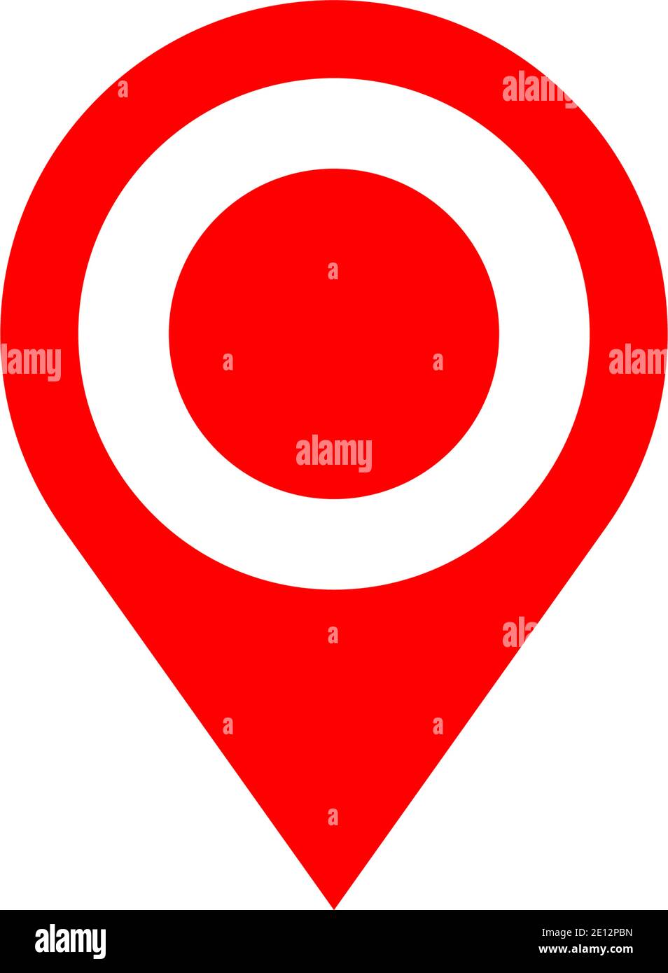 Illustration du vecteur de l'icône de carte de localisation de point d ...