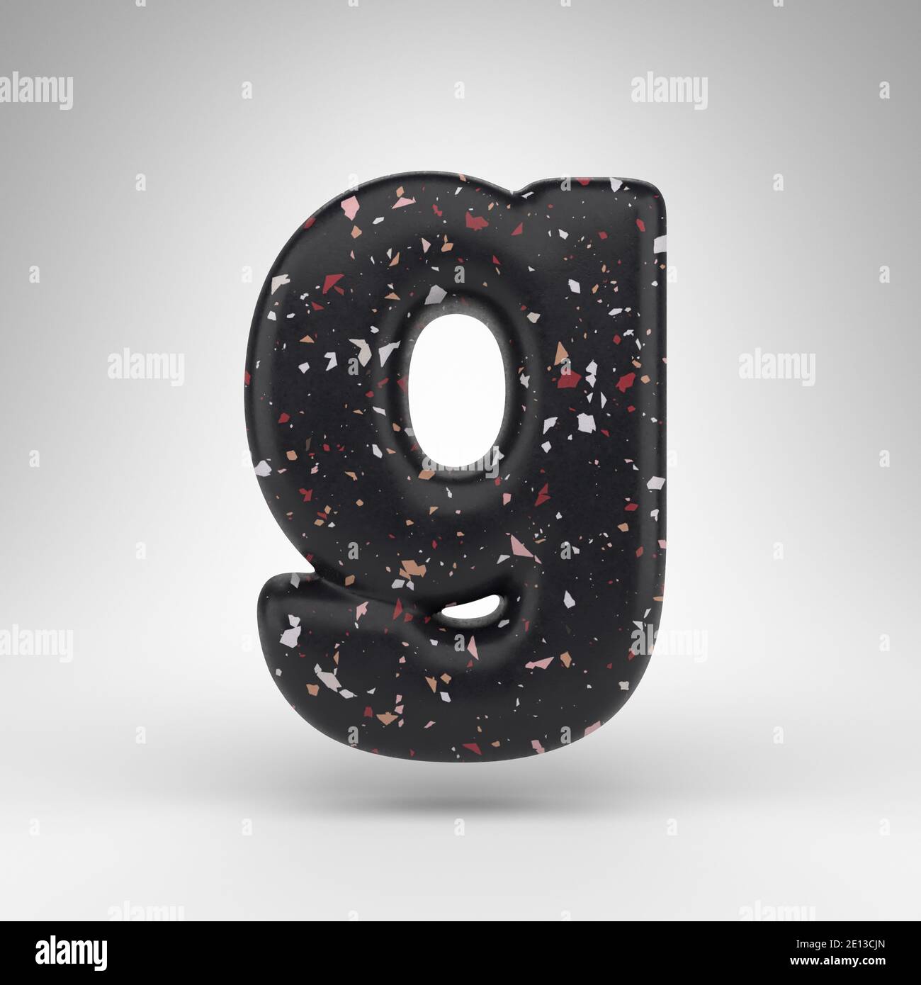 Lettre G minuscule sur fond blanc. Police de rendu 3D avec texture de ...
