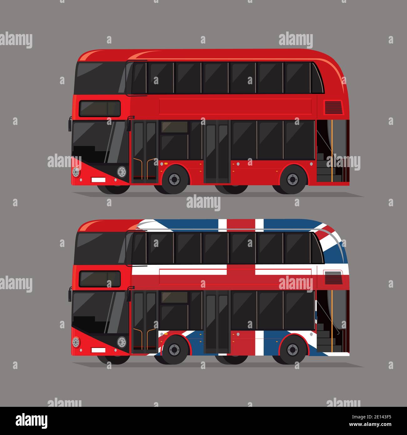 Illustration vectorielle du bus londonien moderne, elle est toujours ...