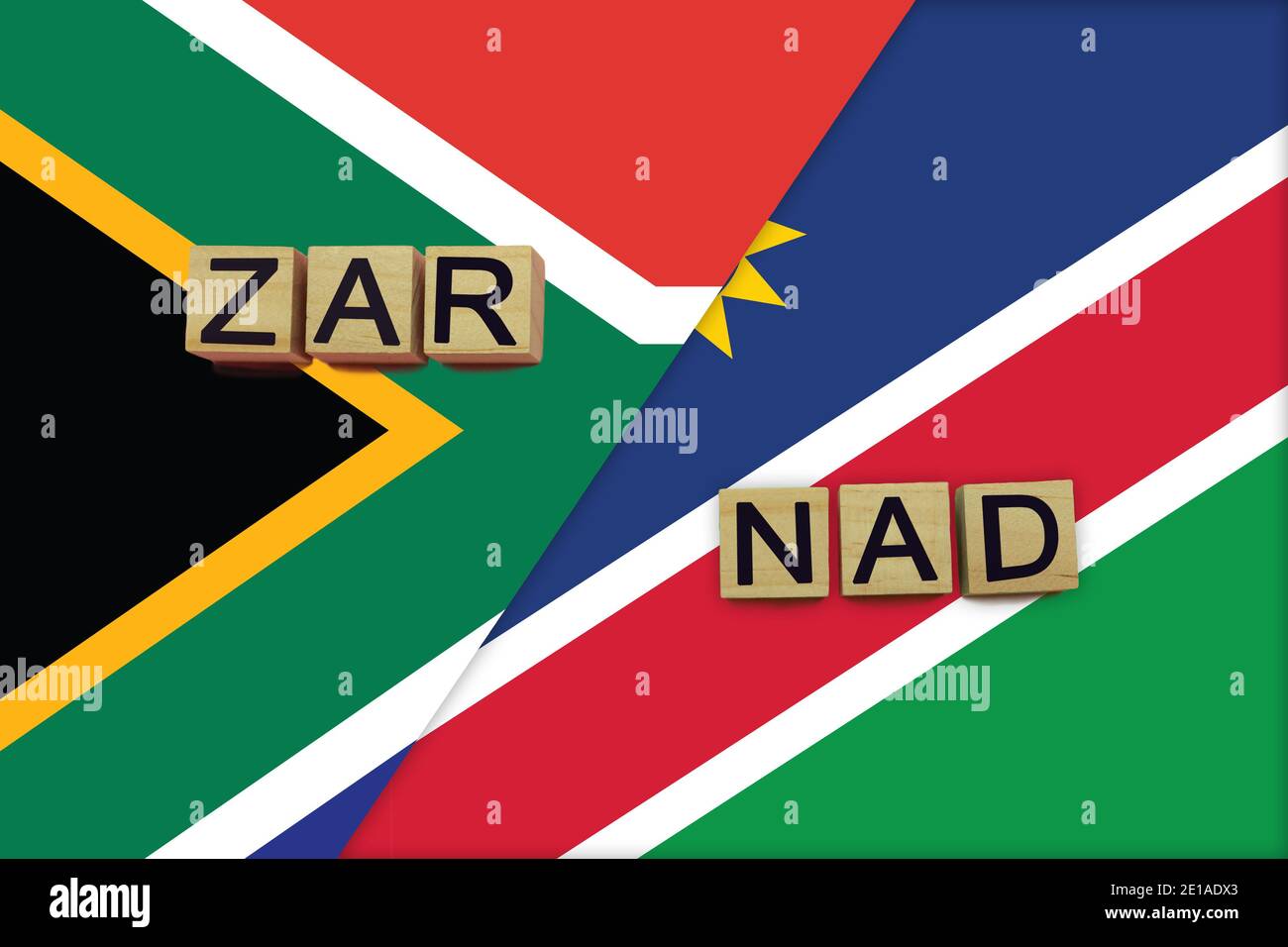 Les Devises De L Afrique Du Sud Et De La Namibie Sur Fond De Drapeaux les-devises-de-l-afrique-du-sud-et-de-la-namibie-sur-fond-de-drapeaux