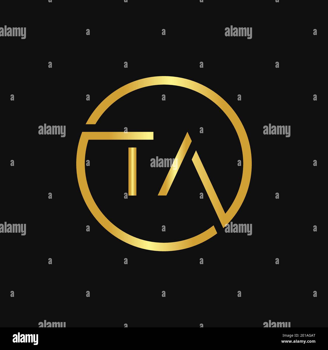 Logo de lettre ta Banque d'image et photos - Alamy