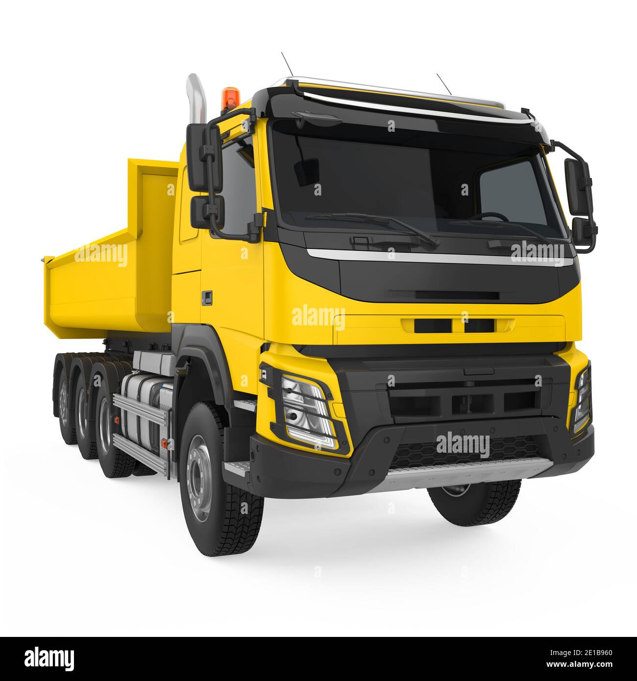 Camion benne basculante isolée Photo Stock - Alamy