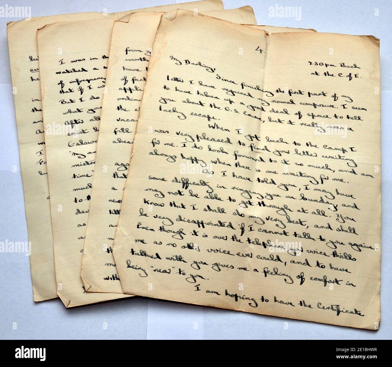 Feuilles manuscrites Banque de photographies et d’images à haute ...