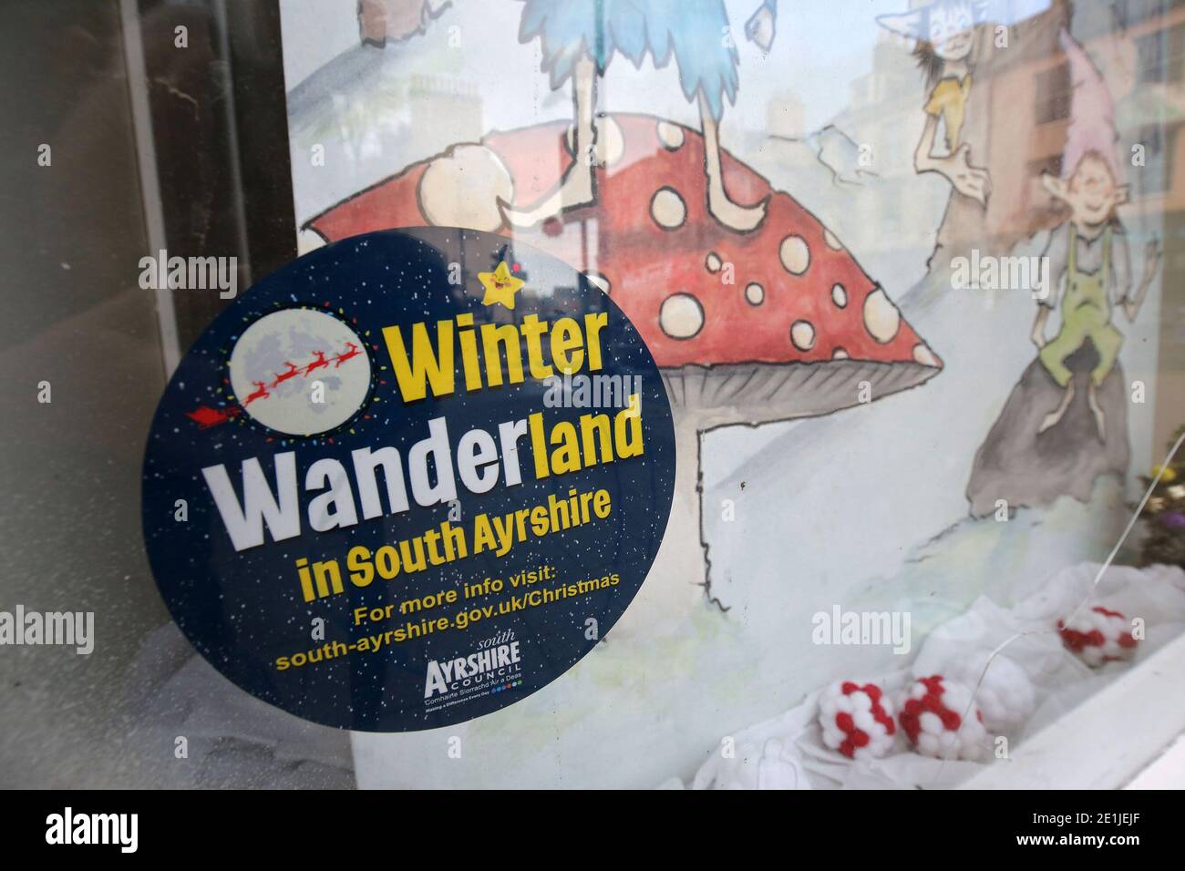 Winter Wanderland Sandgate / High Street, Ayr. Écosse, Royaume-Uni. Une ...