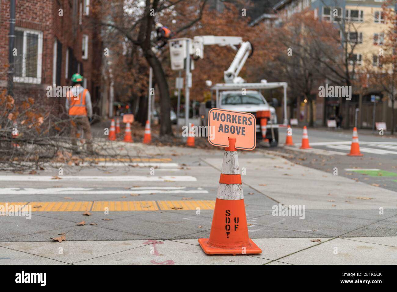 Seattle, États-Unis. 7 novembre 2020. En milieu de journée à Belltown ...