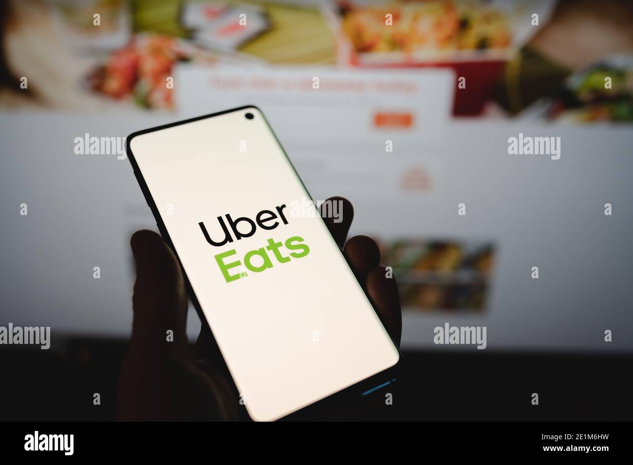 Uber eats app icon Banque de photographies et d’images à haute ...