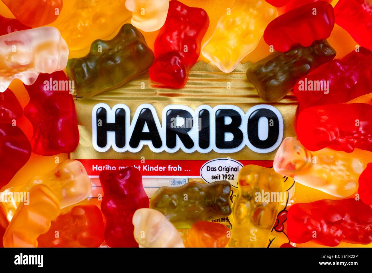 Tambov, Fédération de Russie - 06 janvier 2021 bonbons en gommeux ...