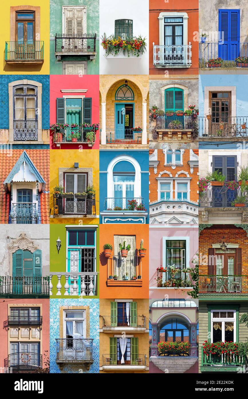 Window collage Banque de photographies et d’images à haute résolution ...