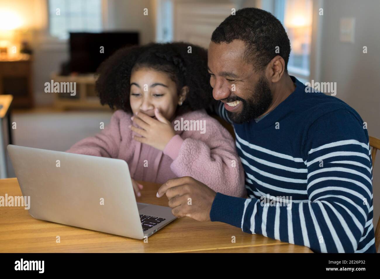 African American Father Daughter Banque De Photographies Et Dimages à