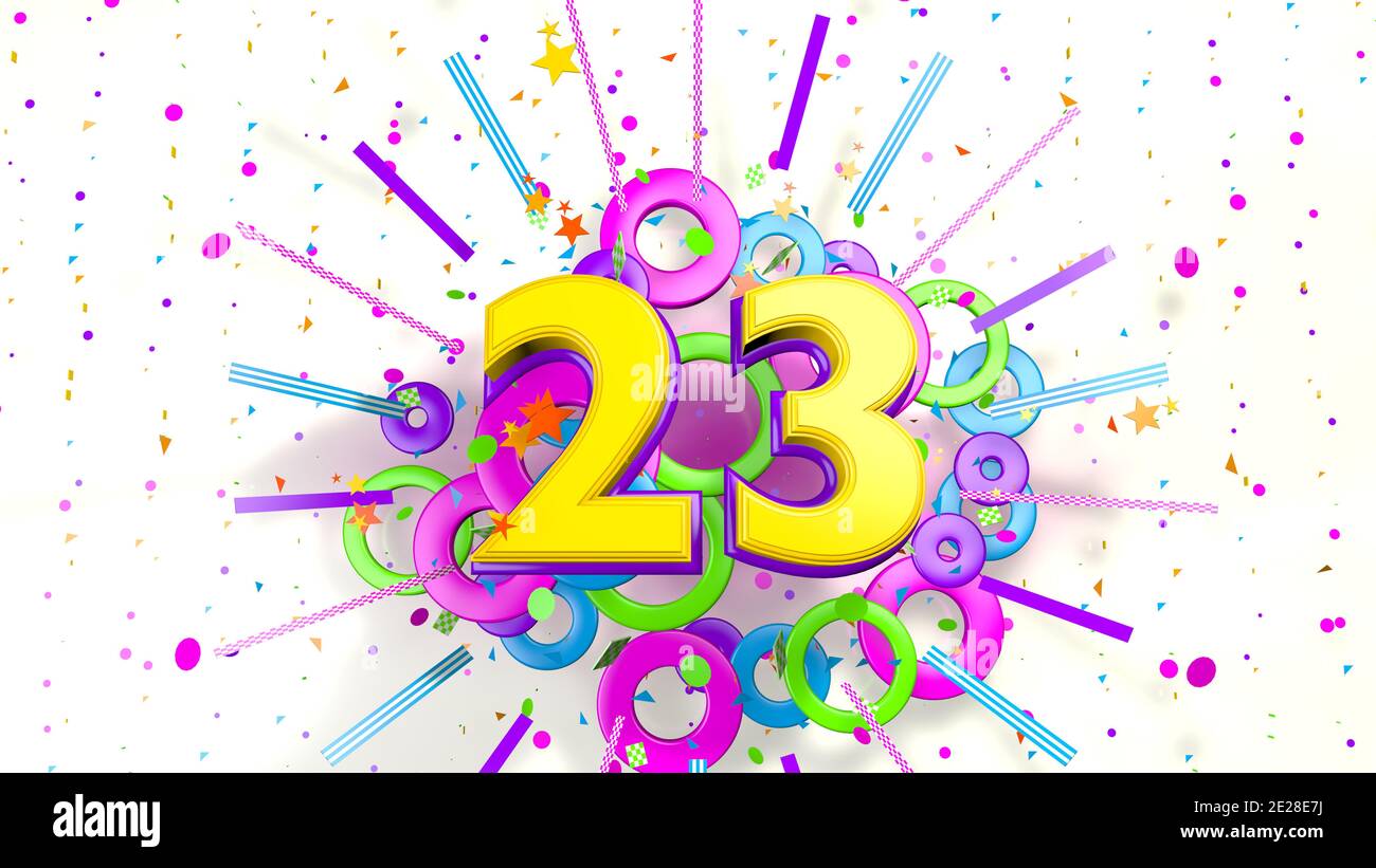 Joyeux anniversaire 23 Banque de photographies et d’images à haute ...