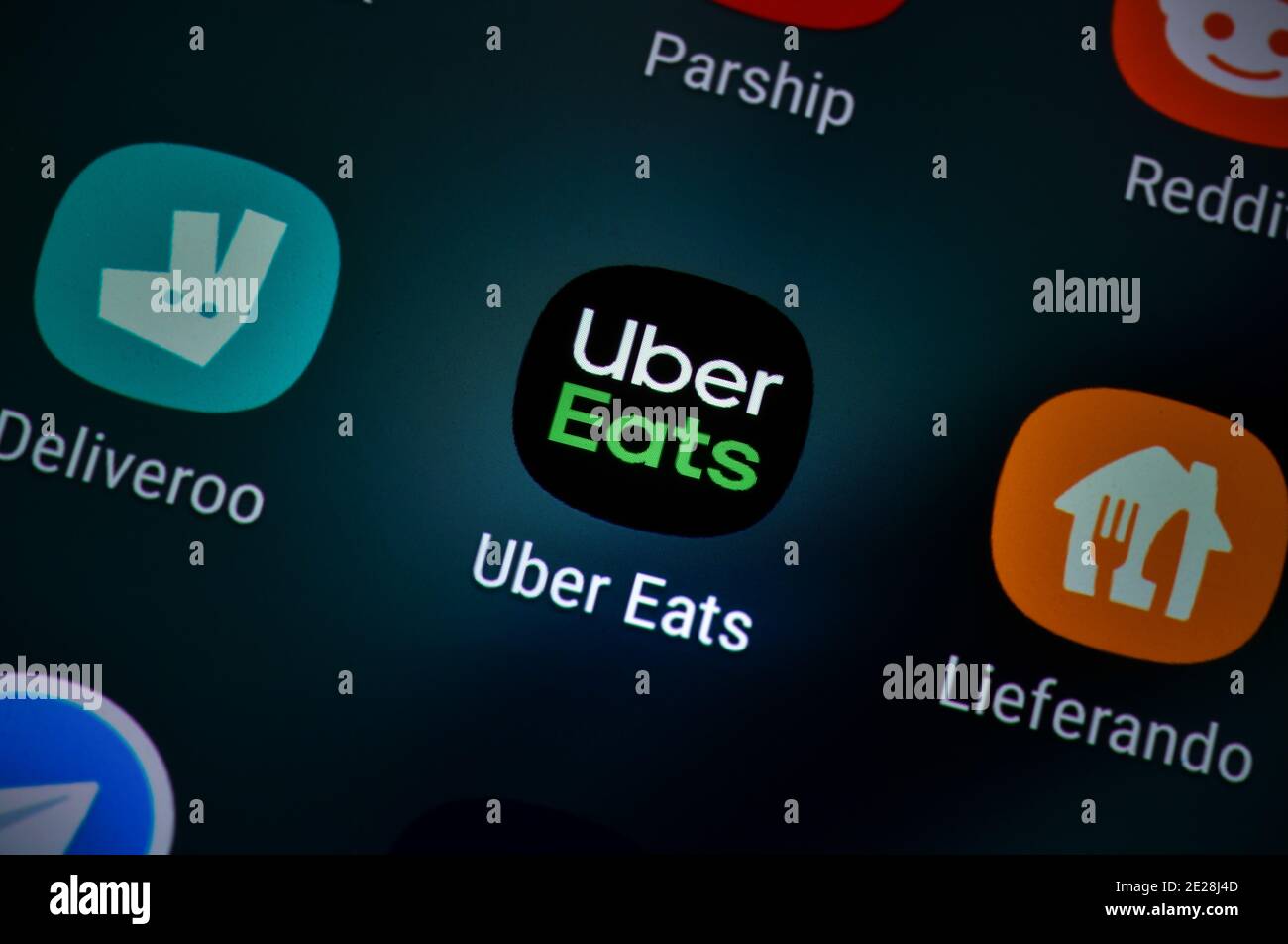 Uber eats app icon Banque de photographies et d’images à haute ...
