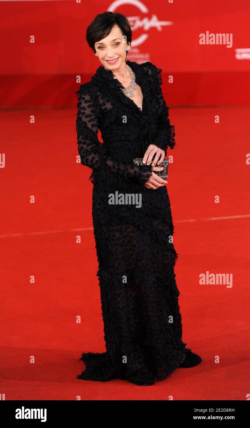 L'actrice Kristin Scott Thomas arrive pour la première du film "la ...