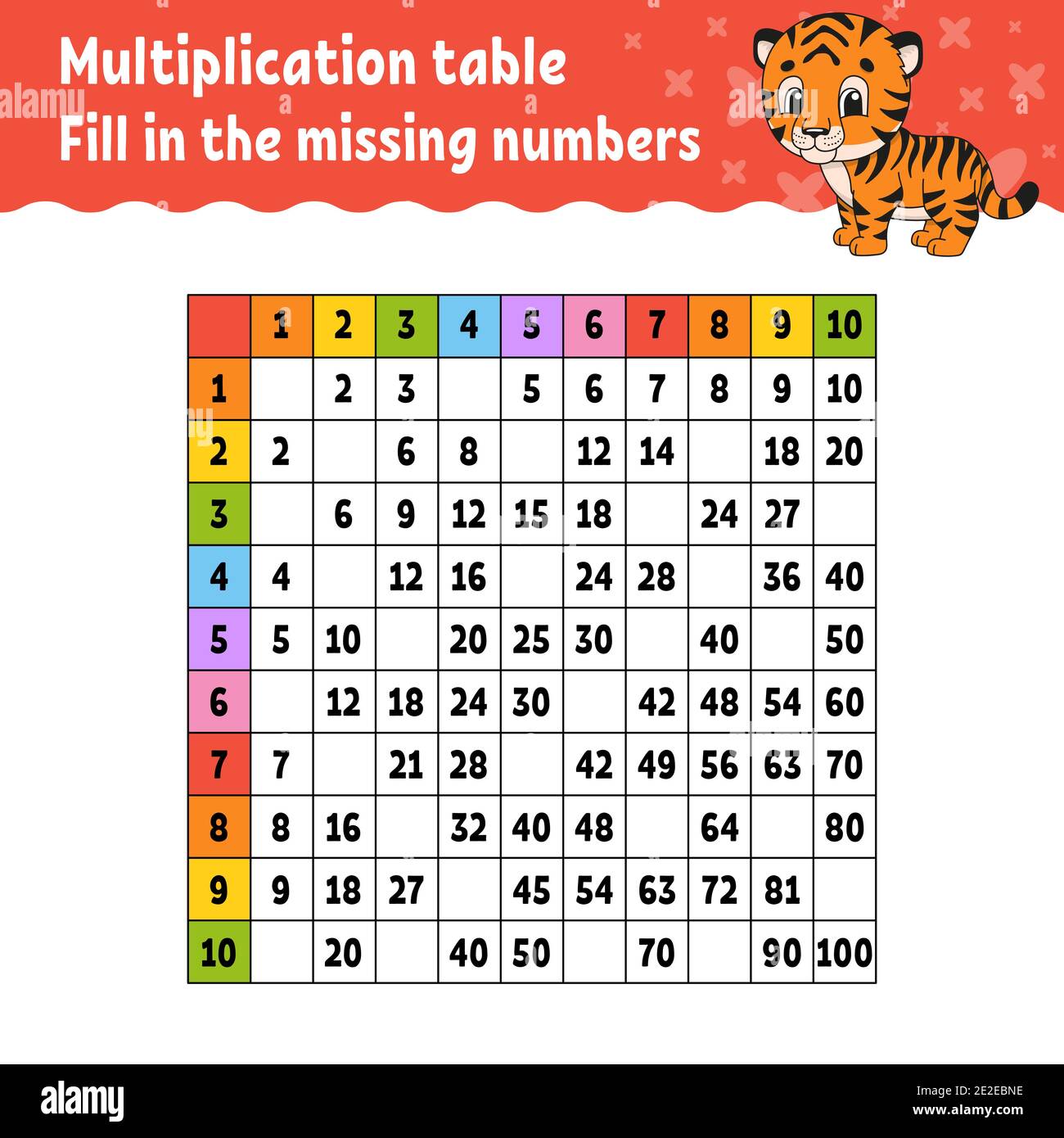 Table de multiplication exercice Banque de photographies et d’images à ...