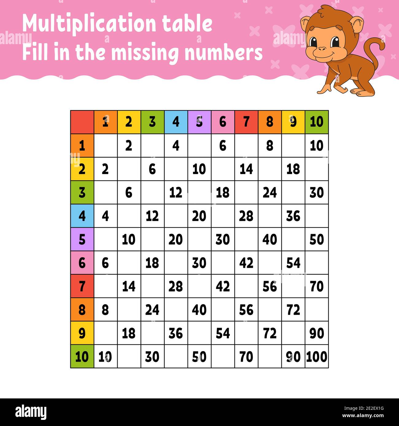Table de multiplication exercice Banque de photographies et d’images à ...