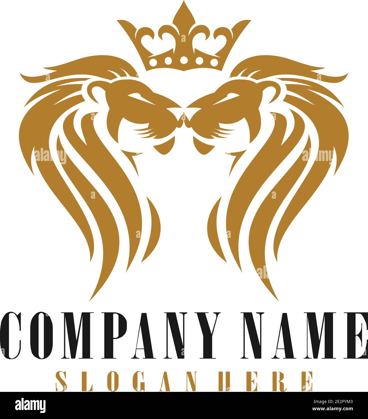 Lion Logo Design Banque d'image et photos - Alamy