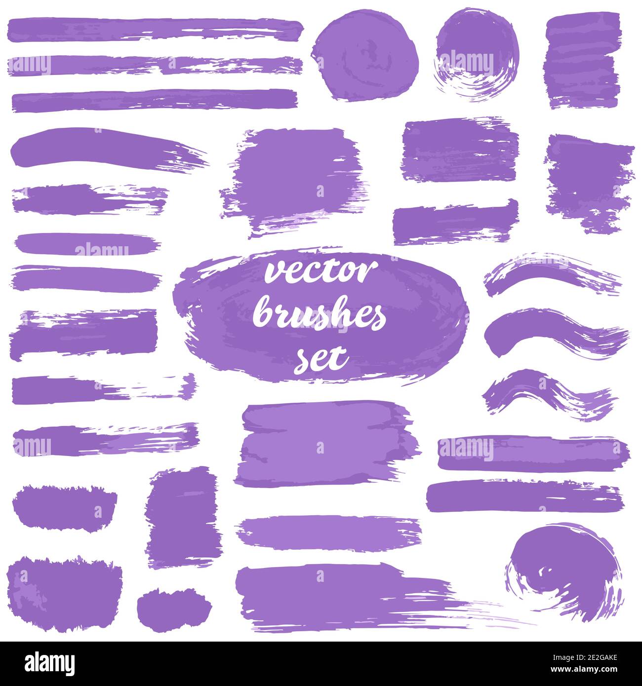 Grand jeu de traits bicolores, formes, points, encres, traits ...