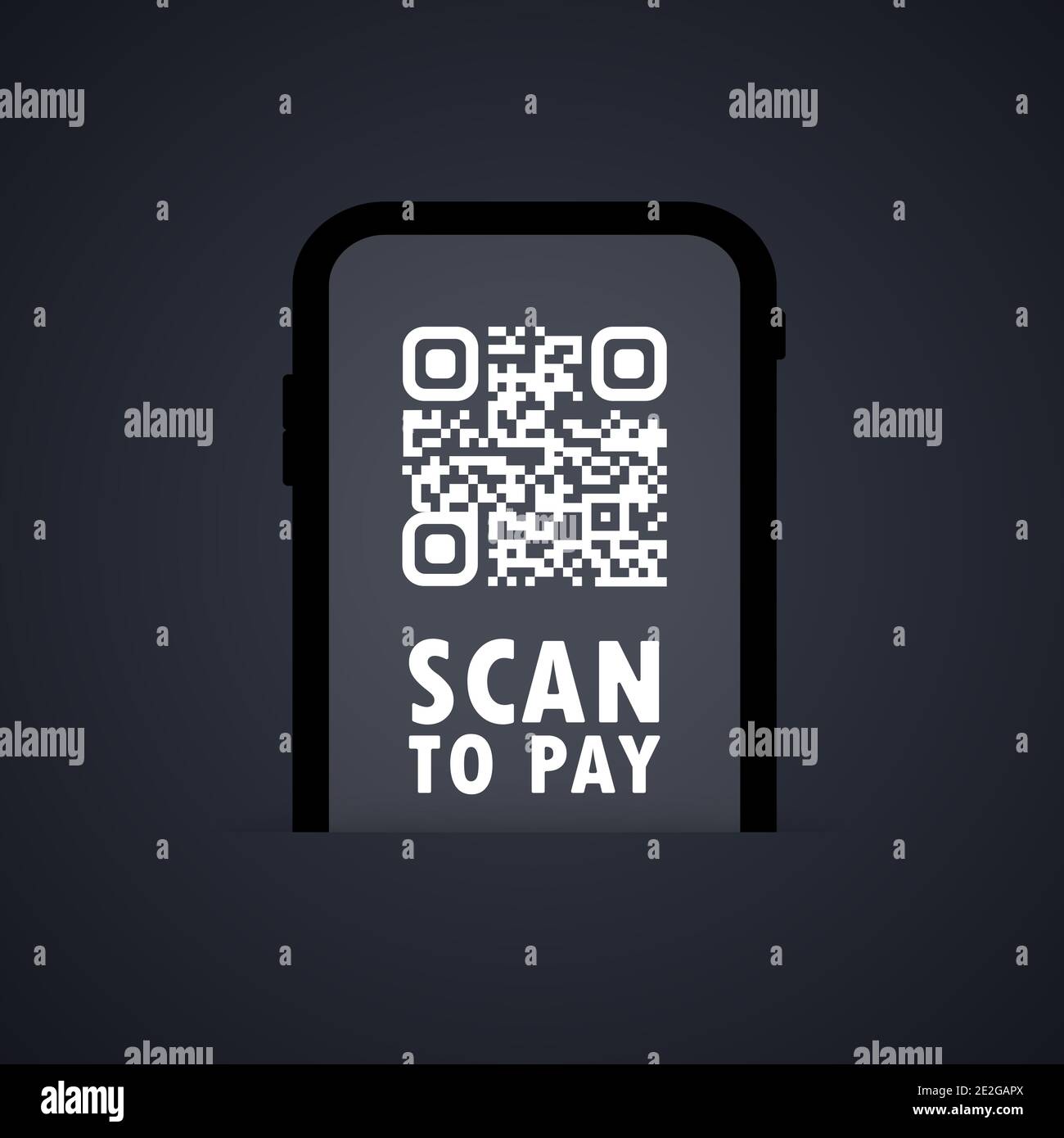 Jeu de vecteurs de trame de code QR. Application mobile, lecture de ...