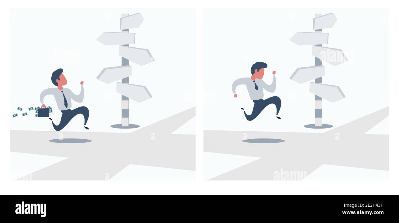 Asking for directions Banque d'images vectorielles - Alamy