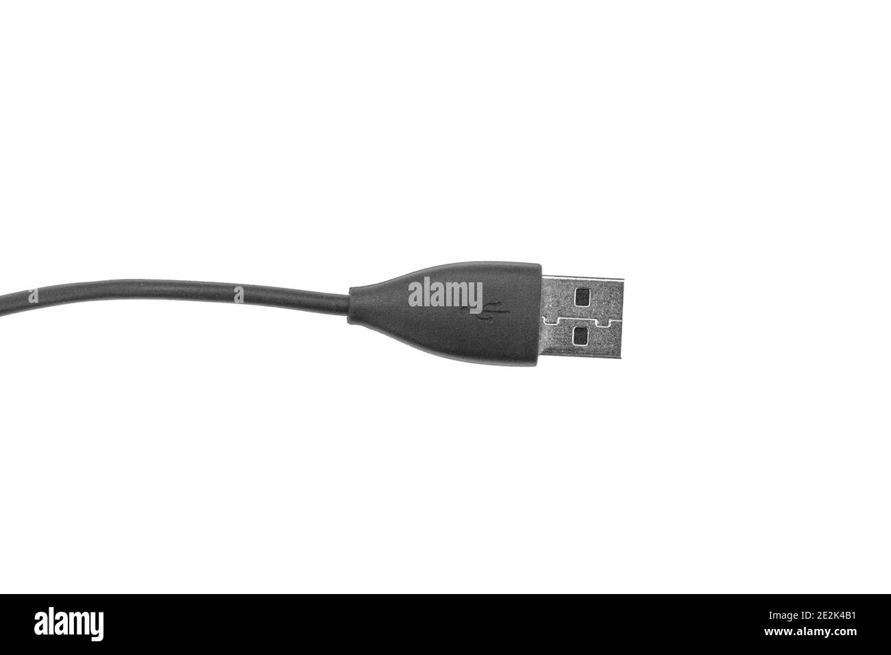 Câble micro USB isolé des fiches femelles et femelles à fond blanc Pour ...