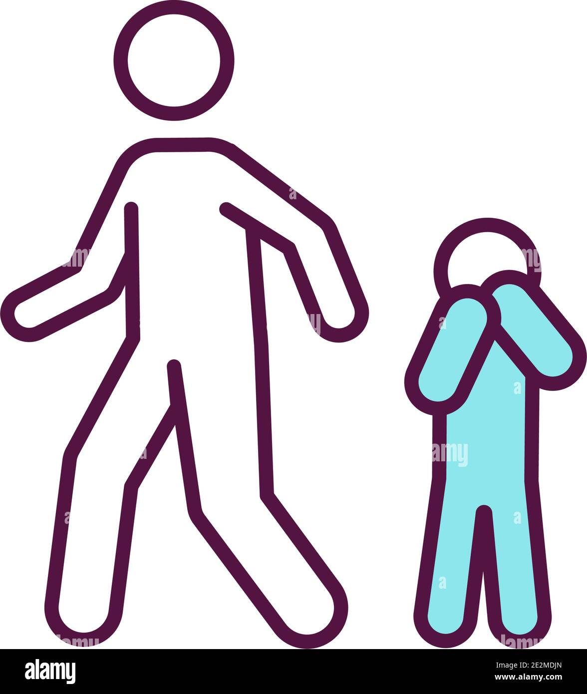 Symbole pour maltraitance et abus d'enfants Banque d'images détourées ...