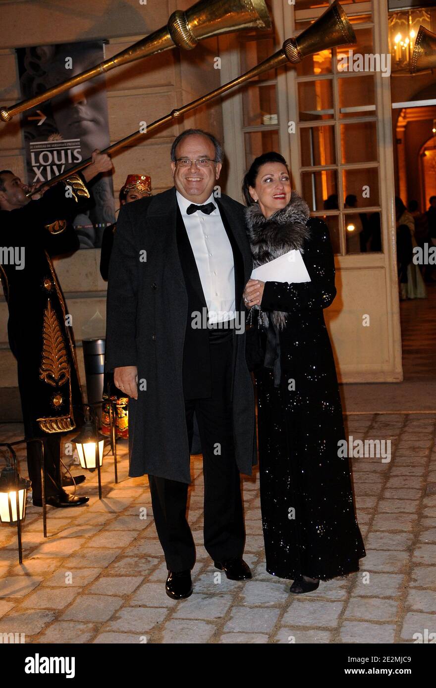 M. et Mme David Khayat participant au dîner de gala organisé par le ...