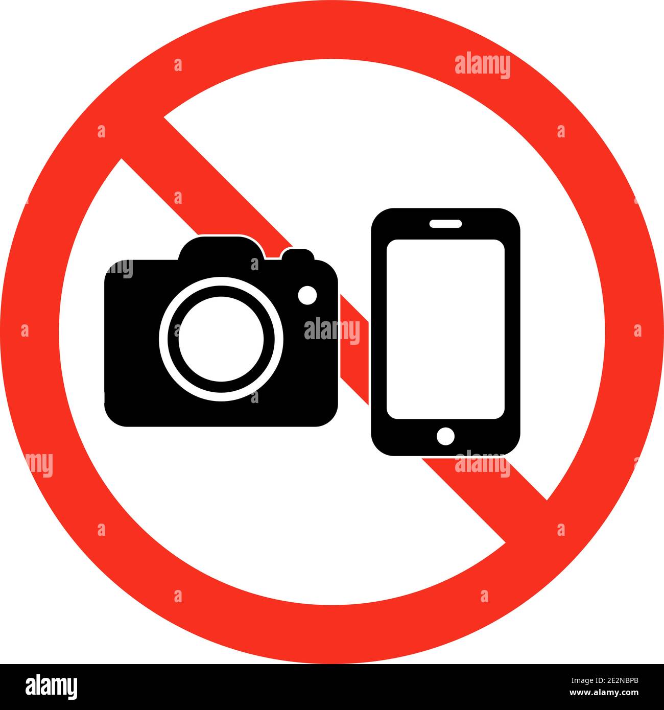 Pas d'appel de symbole d'interdiction de zone Banque d'images ...