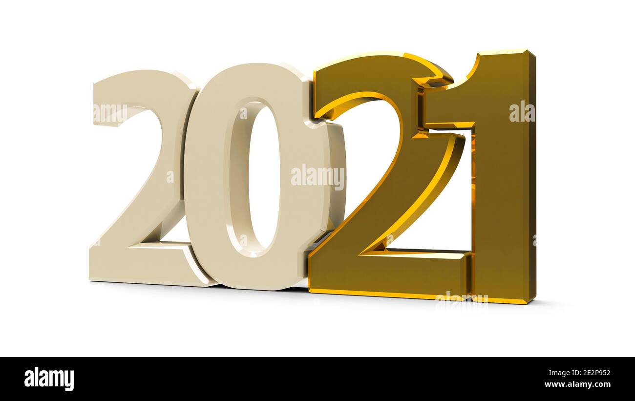 Symbole or 2021, icône ou bouton isolé sur fond blanc, représente la ... Symbole or 2021, icône ou bouton isolé sur fond blanc, représente la ...