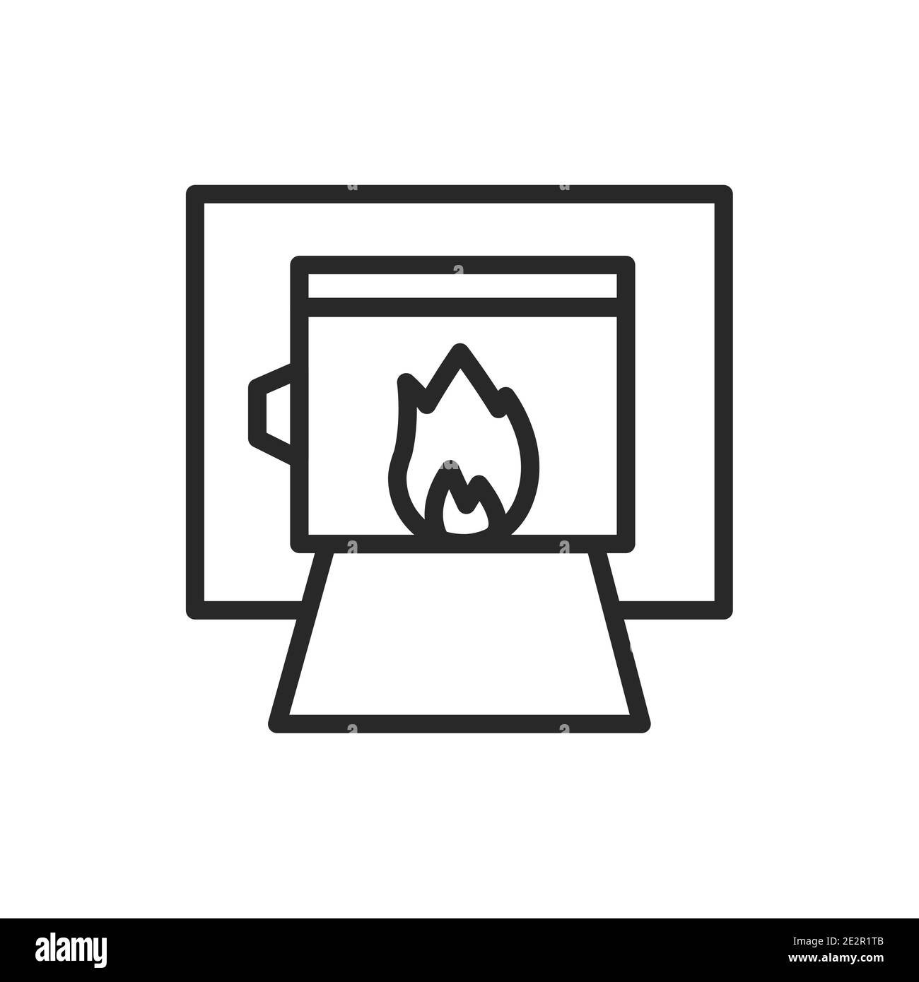 Crematorium sign Banque d'images noir et blanc - Alamy