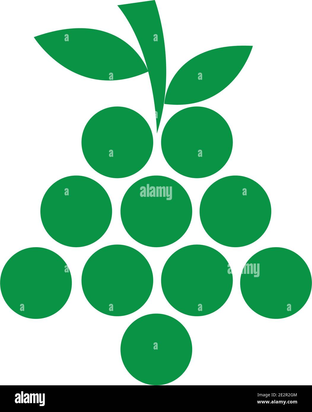 Modèle de dessin d'illustration vectorielle ICON Grapes Image ...