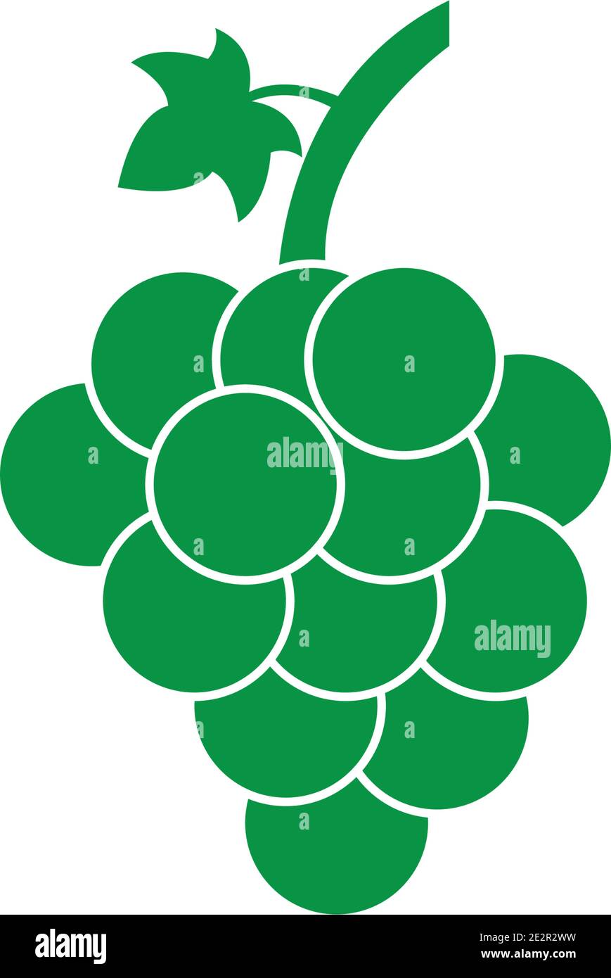 Modèle de dessin d'illustration vectorielle ICON Grapes Image ...