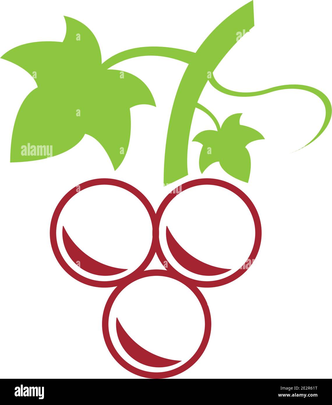 Modèle de dessin d'illustration vectorielle ICON Grapes Image ...