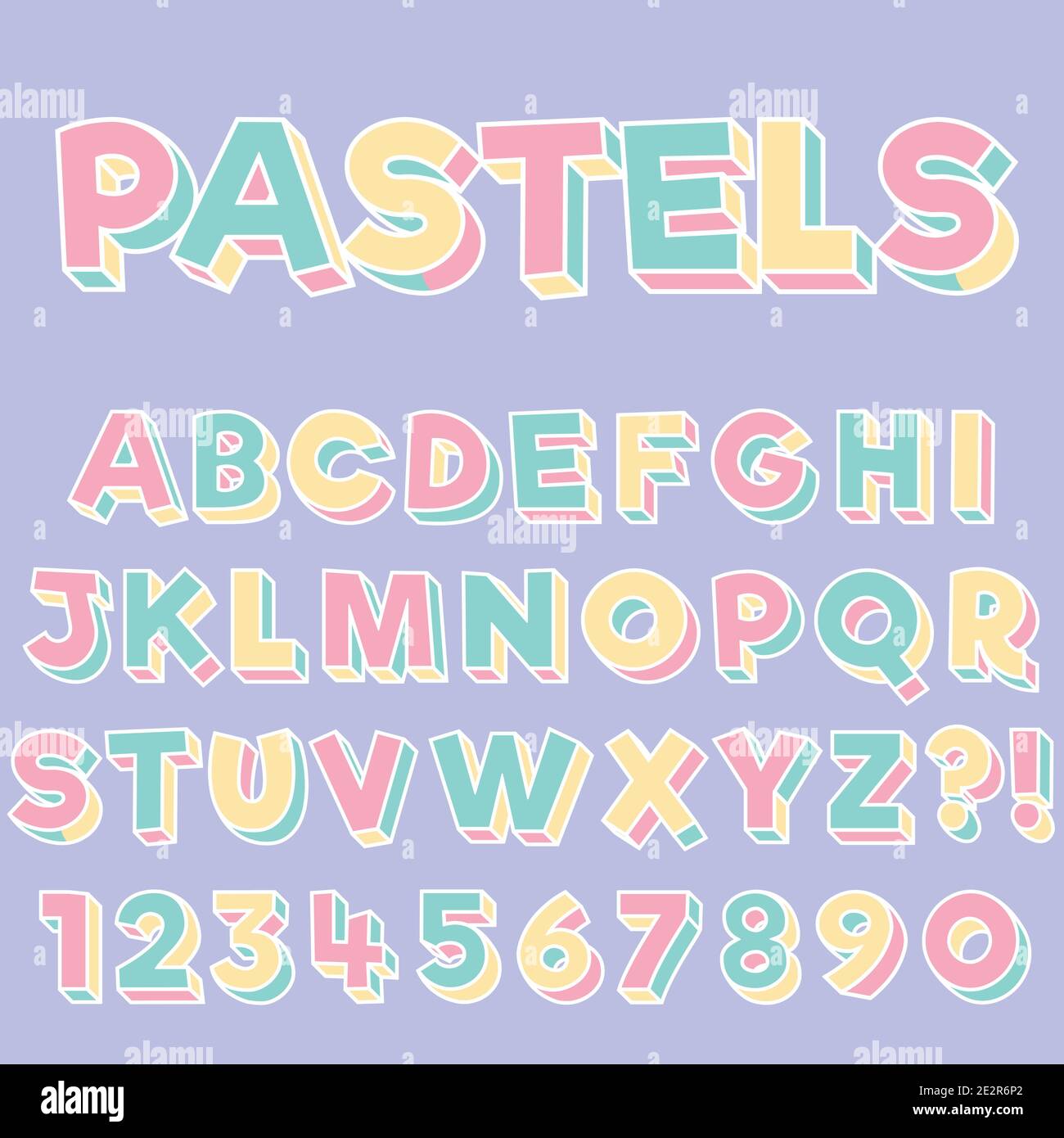 Comic font alphabet pop art Banque de photographies et d’images à haute ...