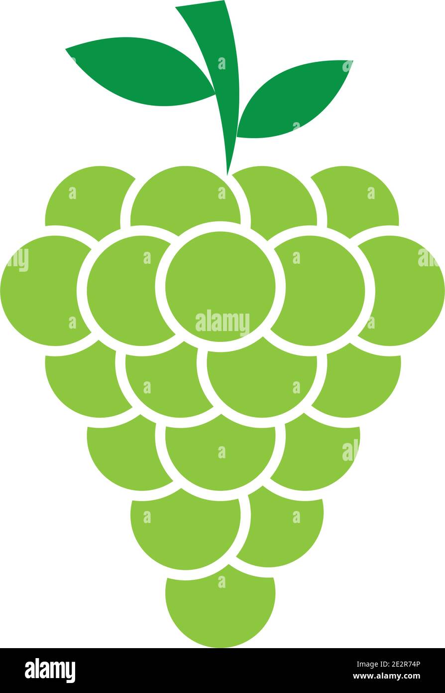 Modèle de dessin d'illustration vectorielle ICON Grapes Image ...