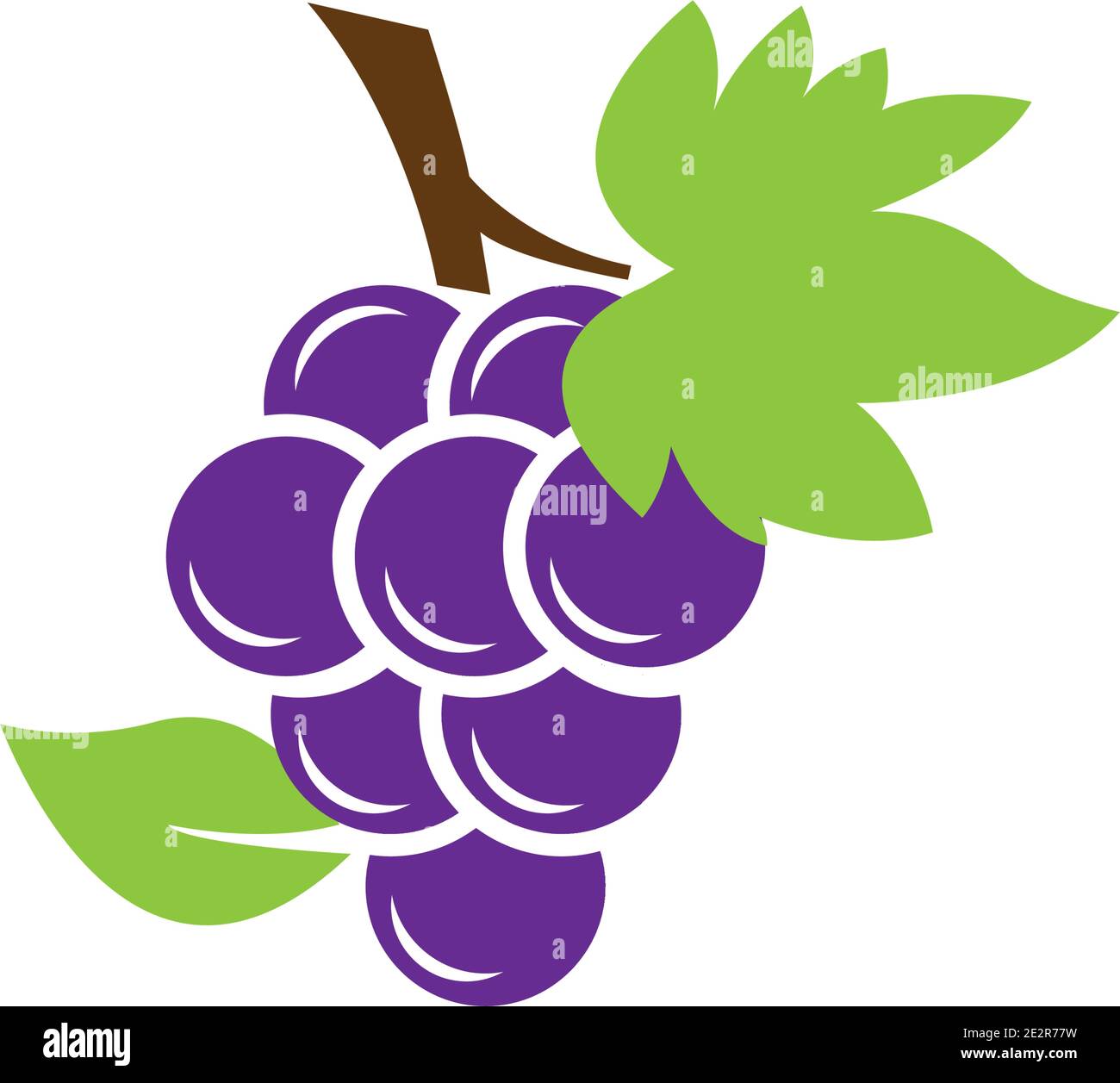 Modèle de dessin d'illustration vectorielle ICON Grapes Image ...