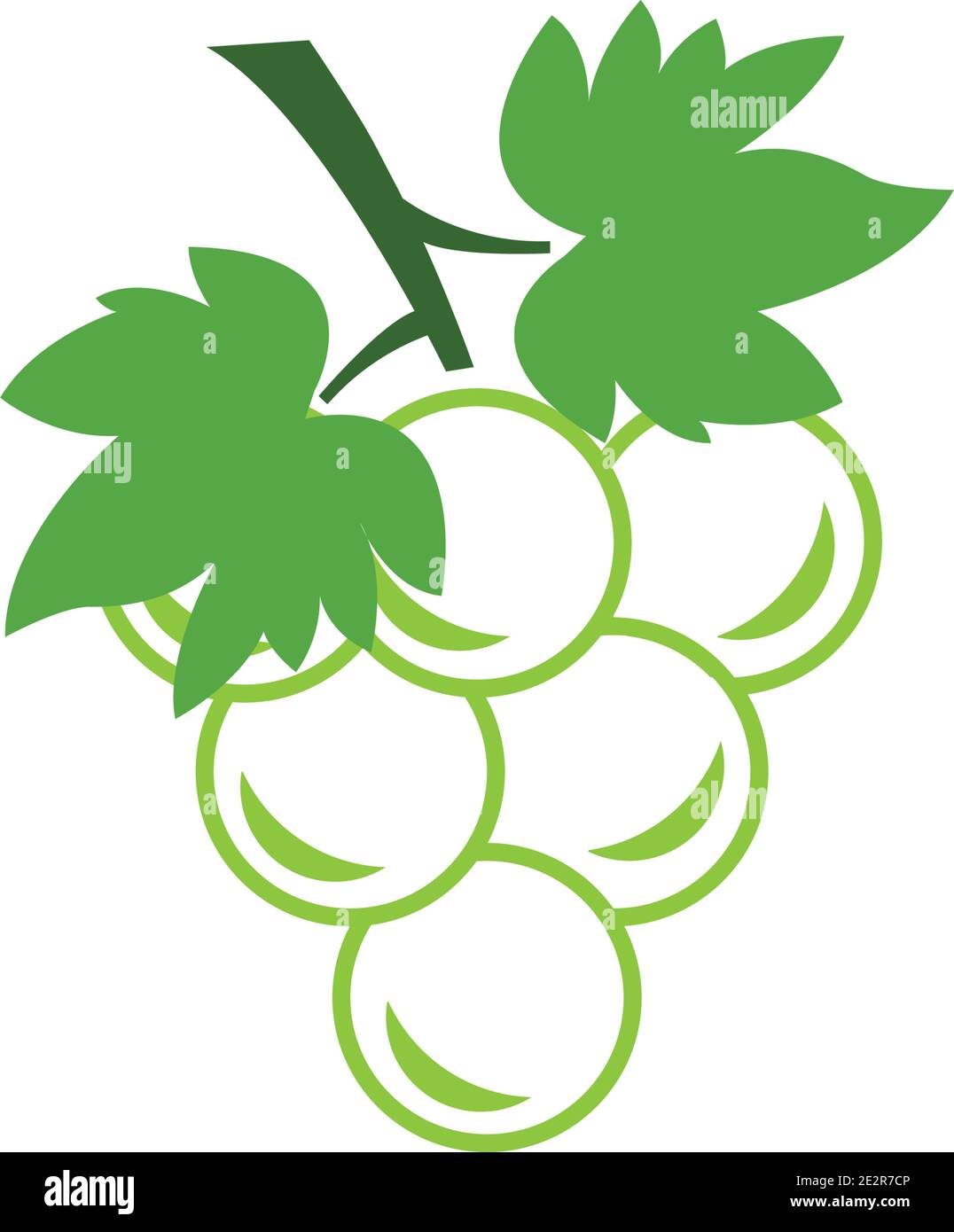 Modèle de dessin d'illustration vectorielle ICON Grapes Image ...