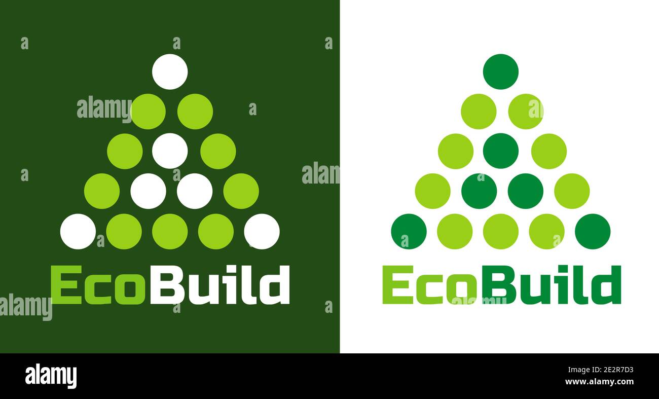 Logo et symboles de la maison. Logo vecteur immobilier écologique ...