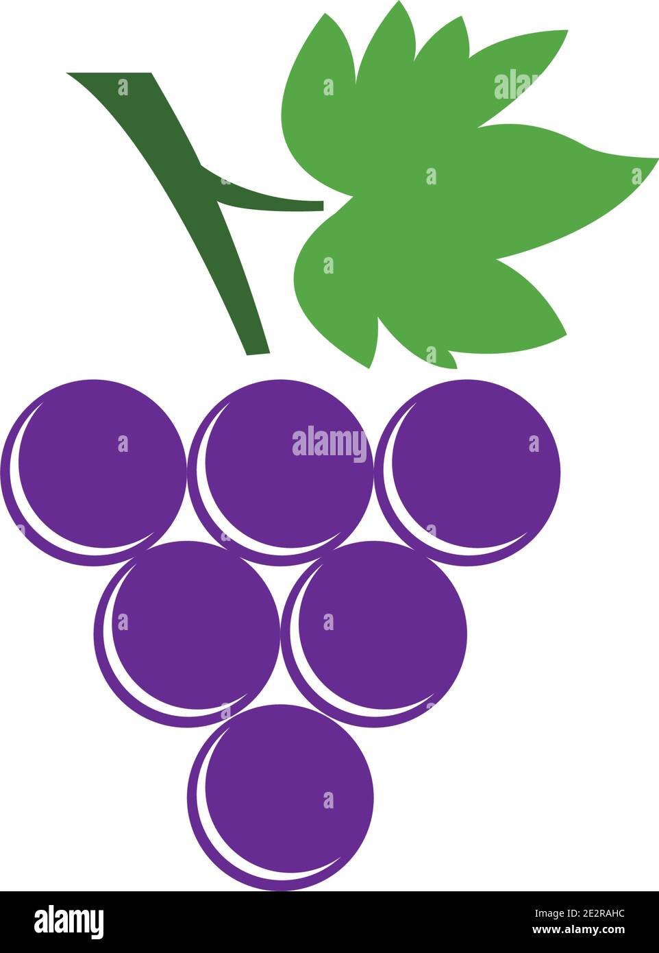 Modèle de dessin d'illustration vectorielle ICON Grapes Image ...
