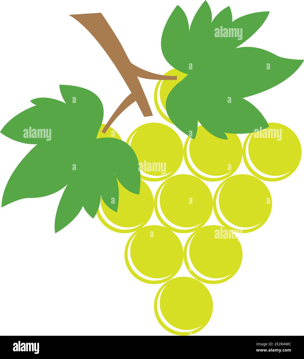 Modèle de dessin d'illustration vectorielle ICON Grapes Image ...