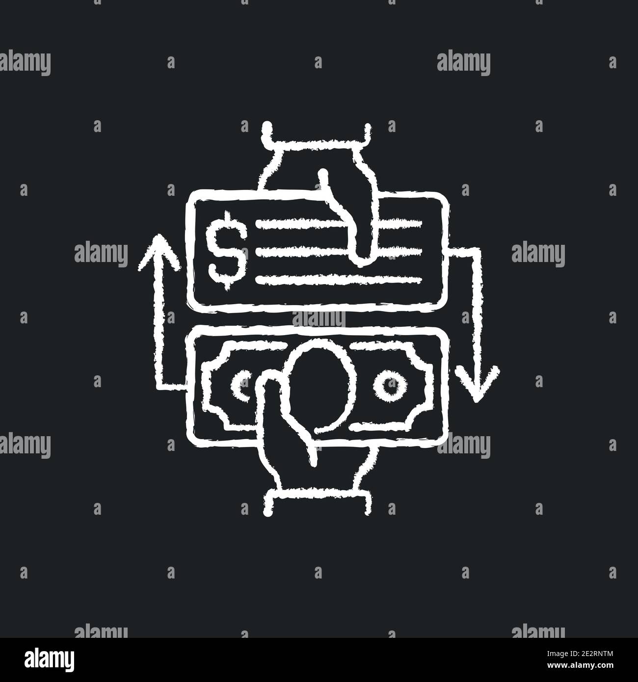 Ils ont payé de l'argent Banque d'images noir et blanc - Alamy