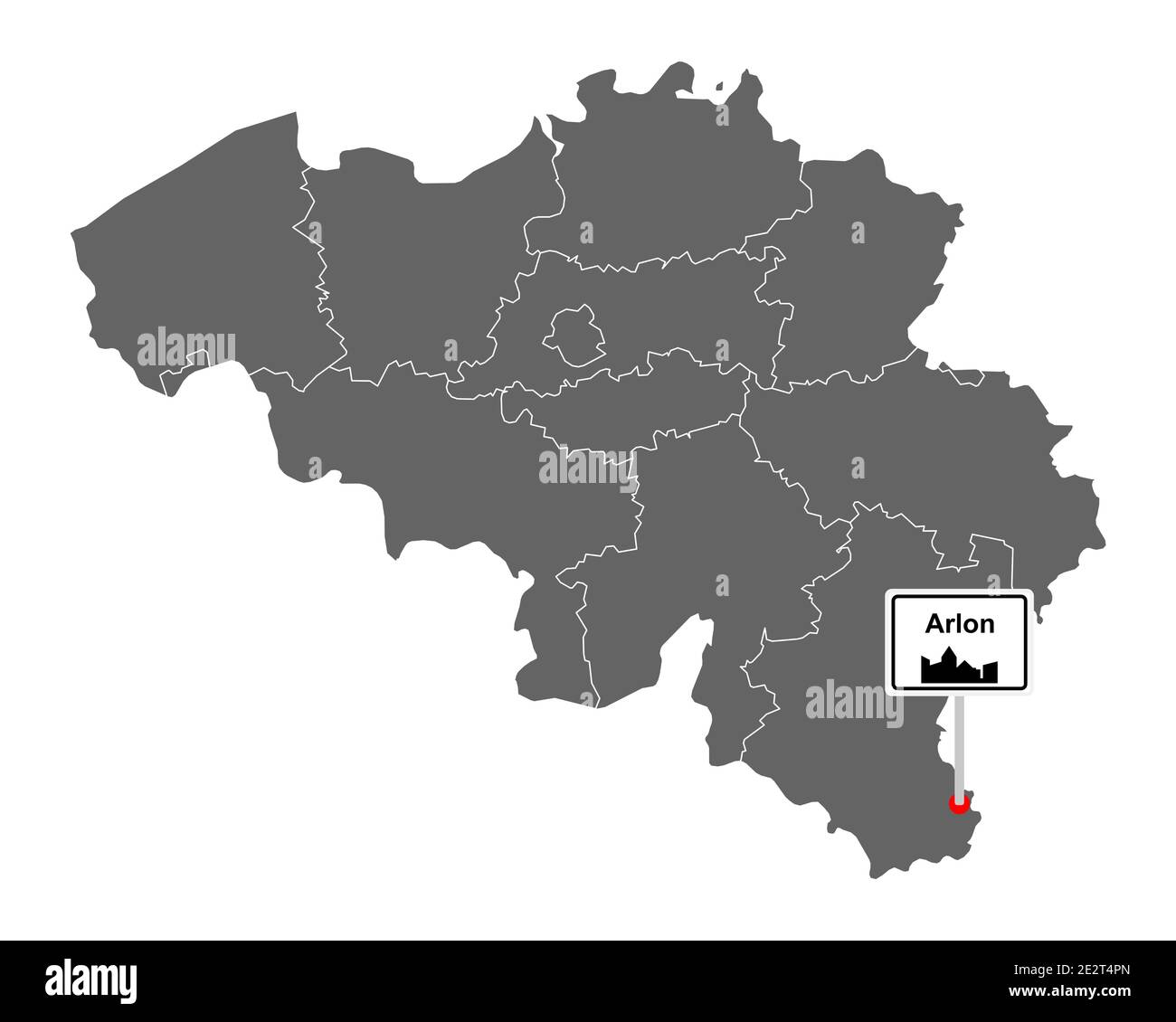Carte du luxembourg et wallonie Banque d'images détourées - Alamy